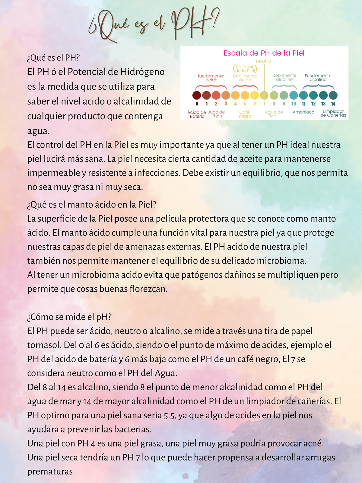 ¿Qué es el PH - piel y ph - ¿Qué es el PH?¿Qué es el PH? ¿Qué es el PH? El PH ó el Potencial de ...