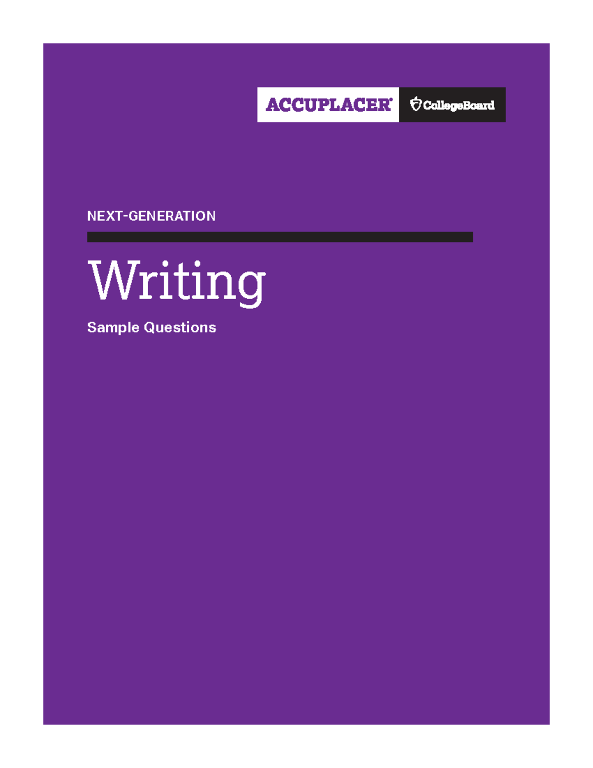 Next generation sample questions writing - NEXT-GENERATION Writing ...
