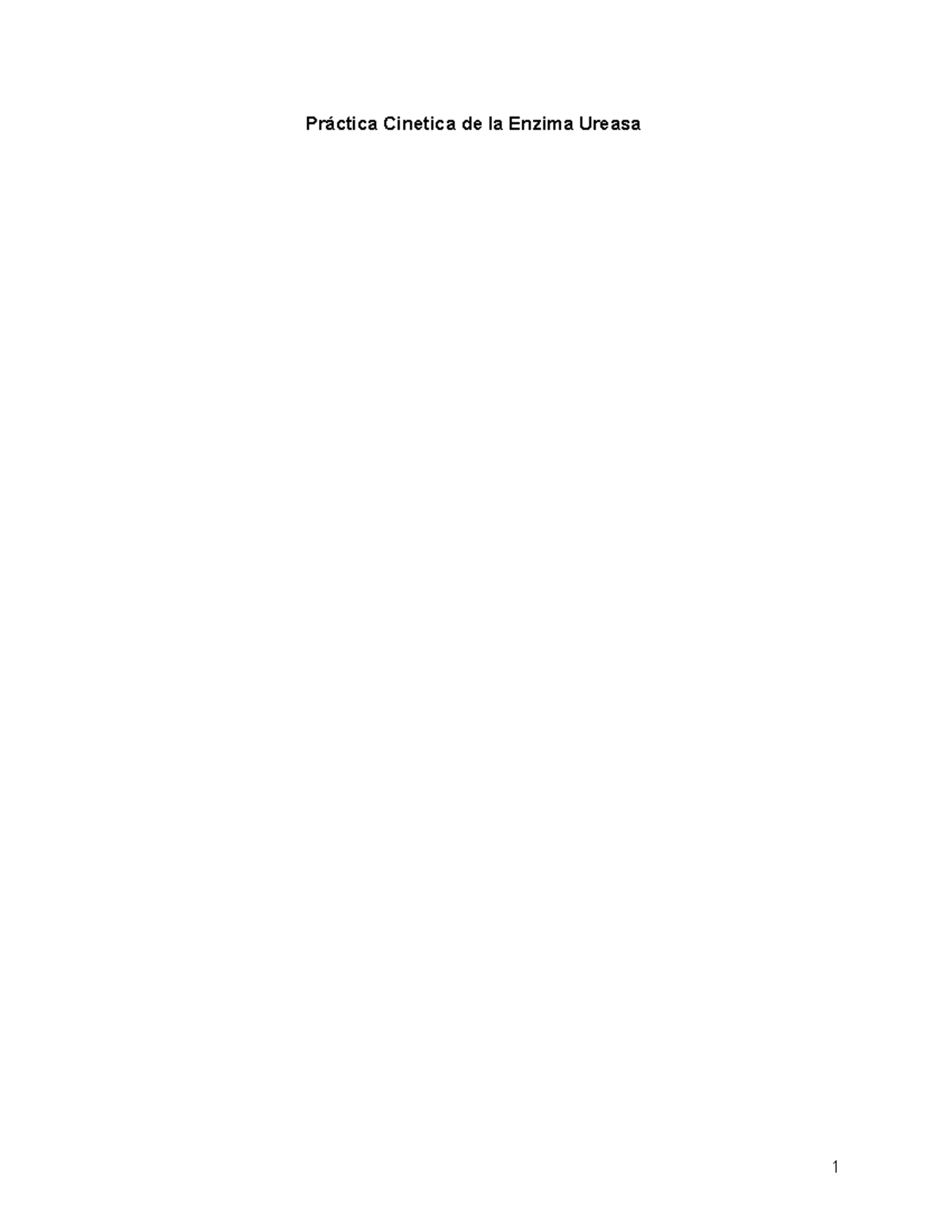 463701665 Practica 5 de Cinetica de la Enzima Ureasa - Práctica ...