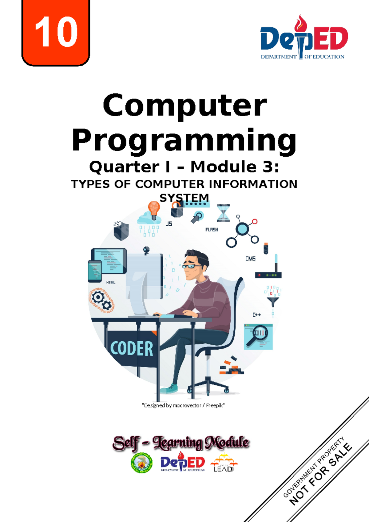 STE Computer Programming Syntax Q1 Module 3 - "Designed by macrovector / Freepik" Computer - Studocu
