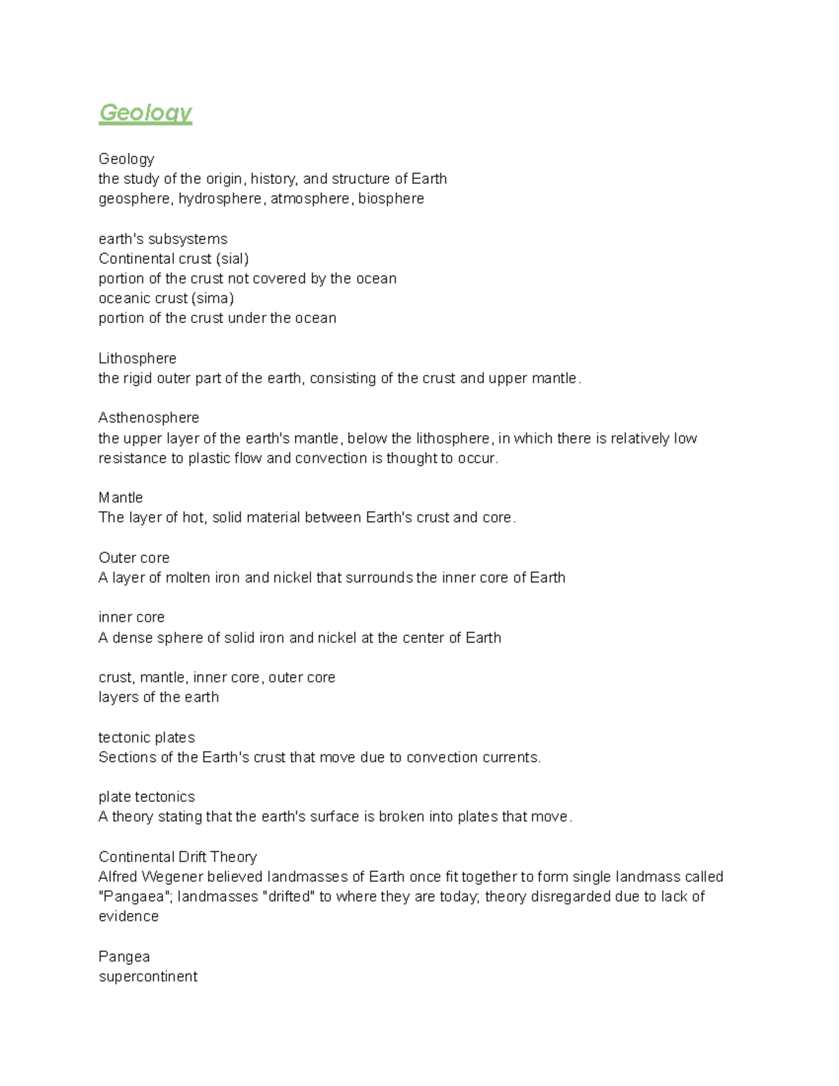 Geology - this will help u! - Geology Geology the study of the origin ...