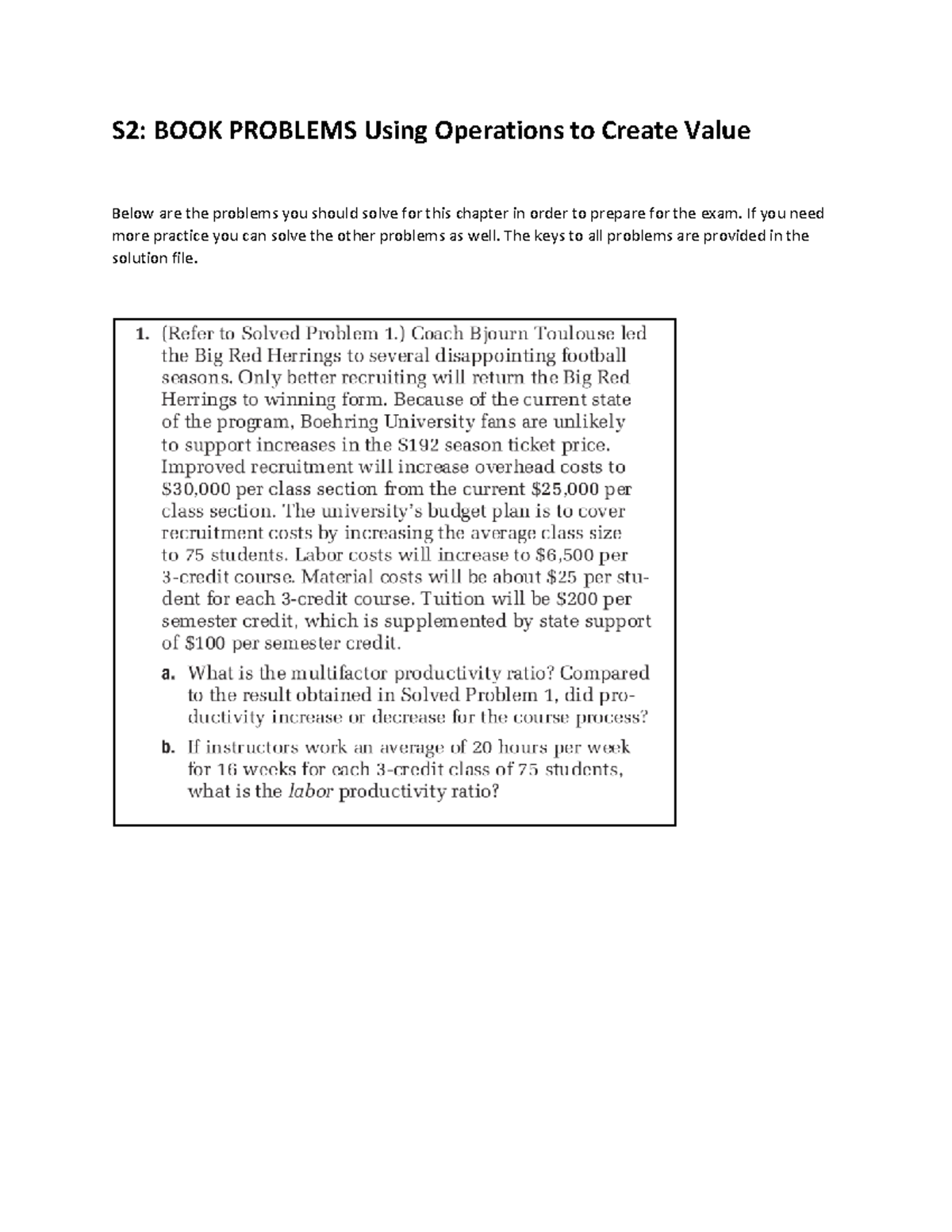 S2 BOOK Problems Using Operations to Create Value-3 - MAN 3504 - S2: BOOK PROBLEMS Using ...
