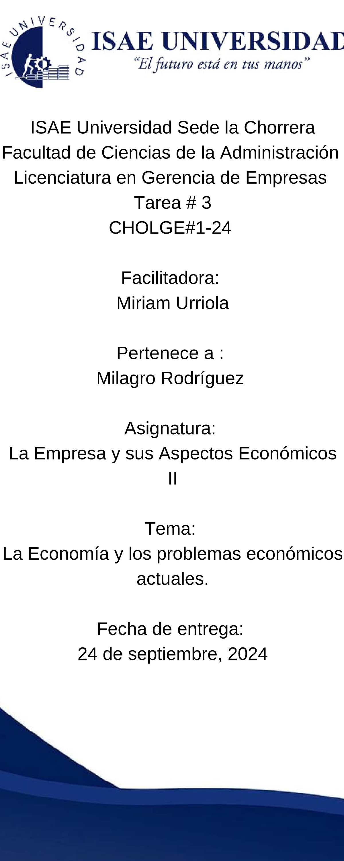 Infografía de la economía - Teoria de la administracion - ISAE ...