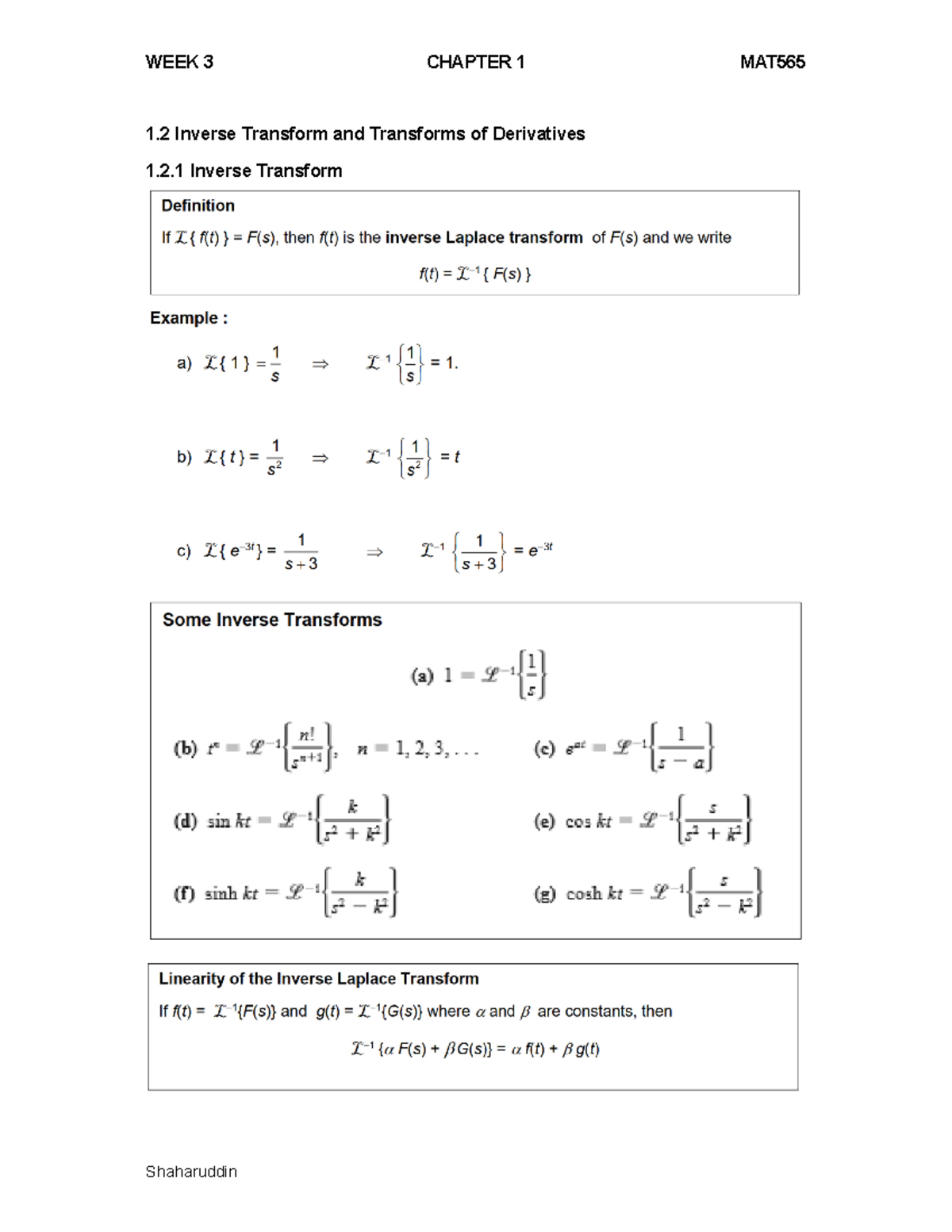 Chapter 1 MAT565 WEEK3 20242 - foundation maths for engineers - 1 ...
