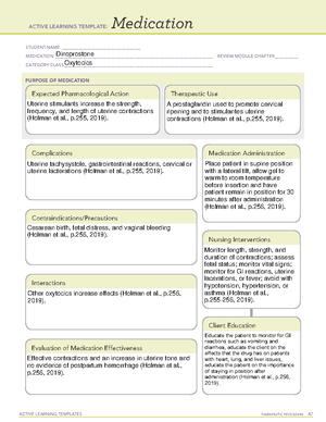 Active Learning Medication Promethazine NEW - ACTIVE LEARNING TEMPLATES ...