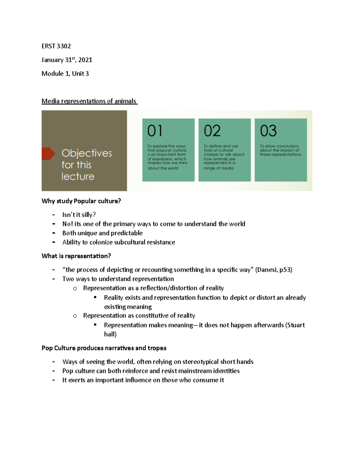 LEC 3 - lecture notes - ERST 3302 January 31st, 2021 Module 1, Unit 3 ... LEC 3 - lecture notes - ERST 3302 January 31st, 2021 Module 1, Unit 3 ...
