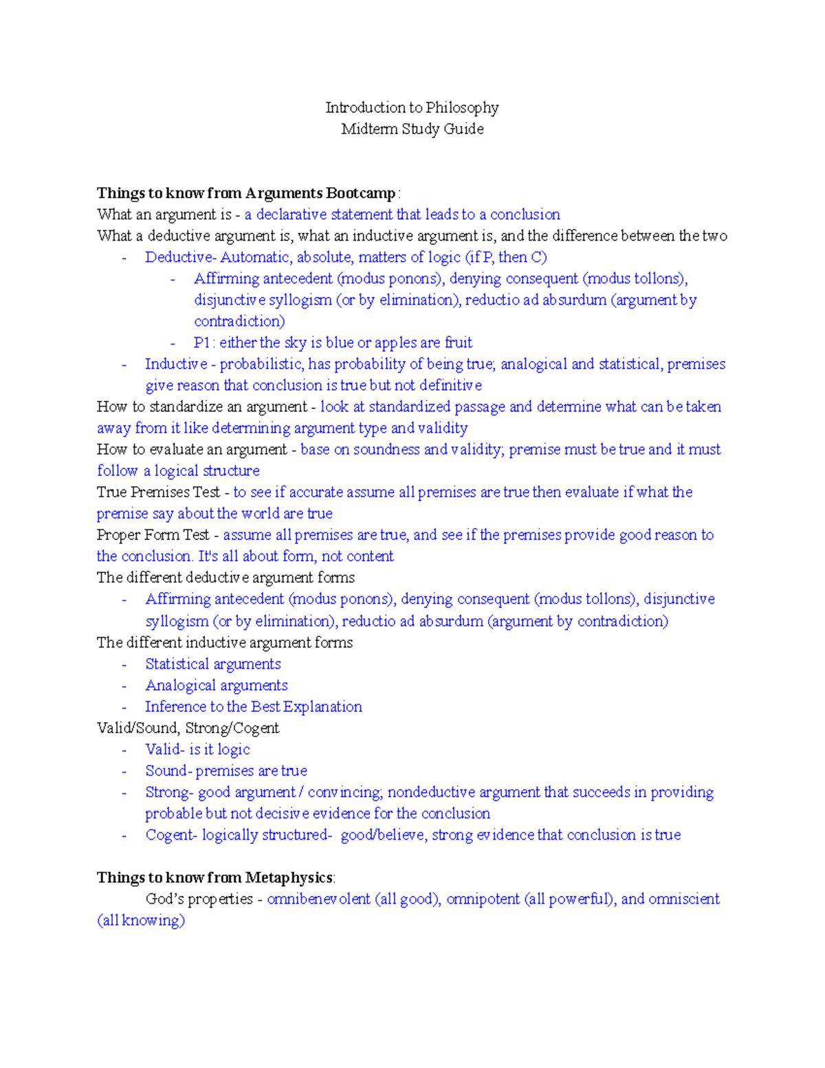Philsophy Midterm Study Guide PHIL1010 BGSU Firelands StuDocu philsophy-midterm-study-guide-phil1010-bgsu-firelands-studocu