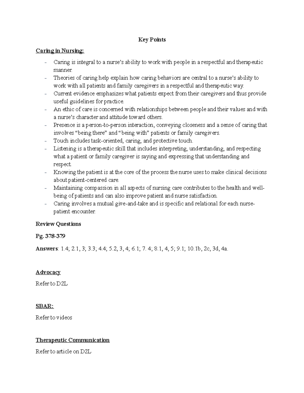 Rough Exam I Guide - Professors: Cori Heier and Patrick Verley Outline ...