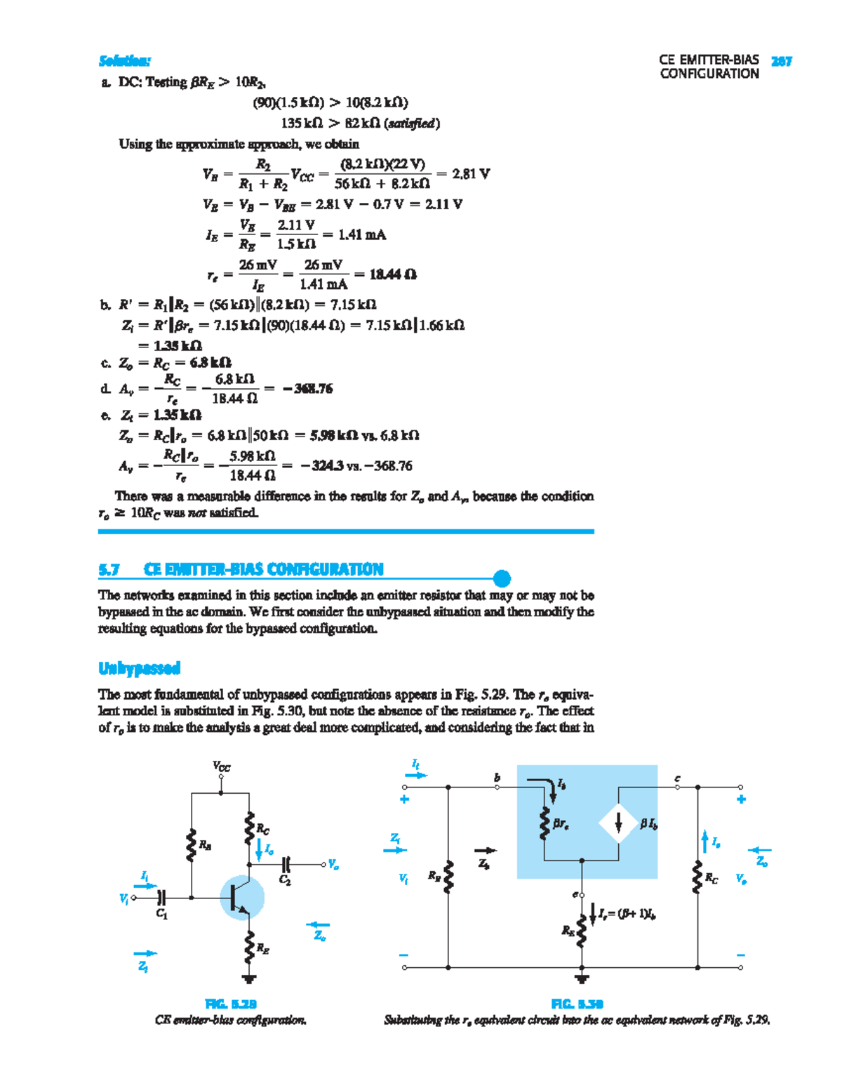 CE Emitter-BIAS Configuration - Electronic Circuit: devices and ...