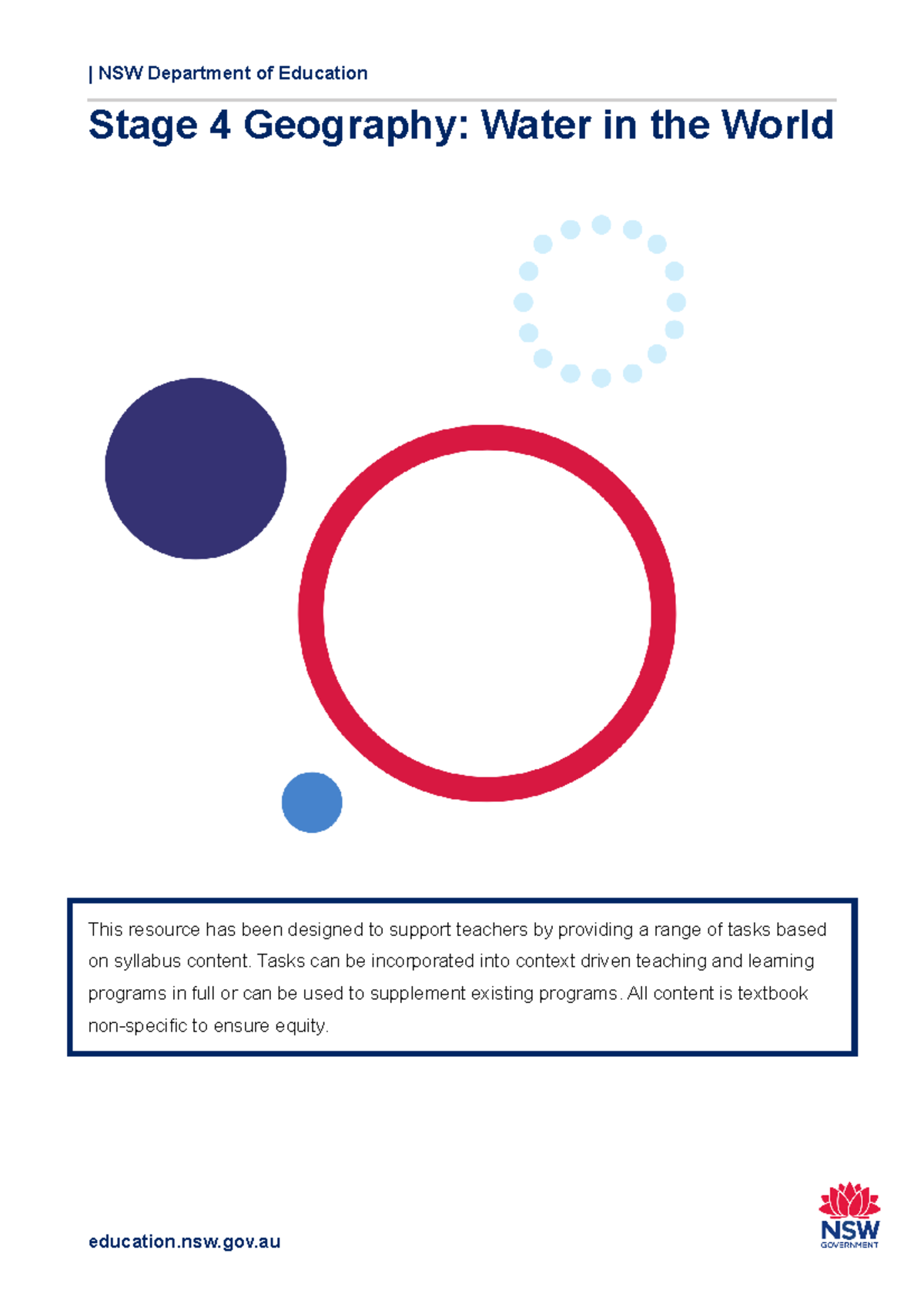 Geography s4 water in the world - | NSW Department of Education Stage 4 ...