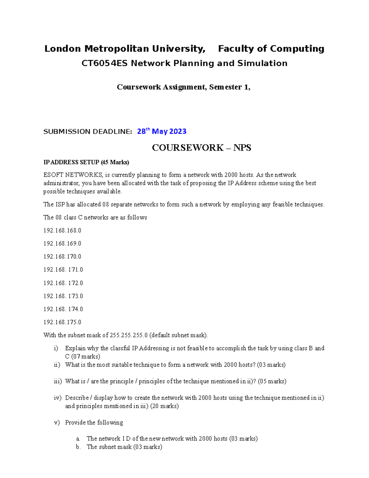 1118-1681028693949-CT6054ES MS Coursework - London Metropolitan ...