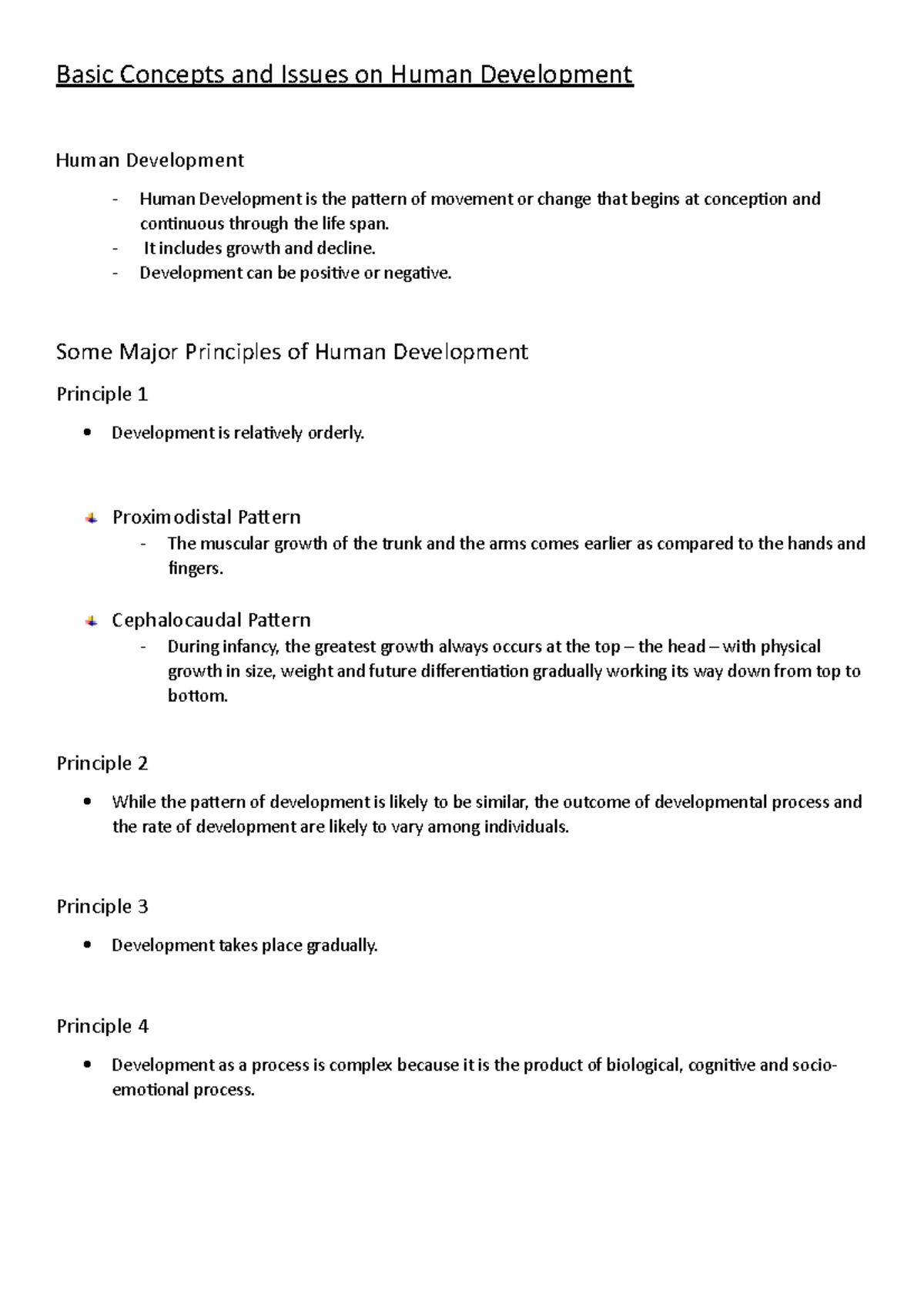 Basic Concepts and Issues on Human Development - It includes growth and ...