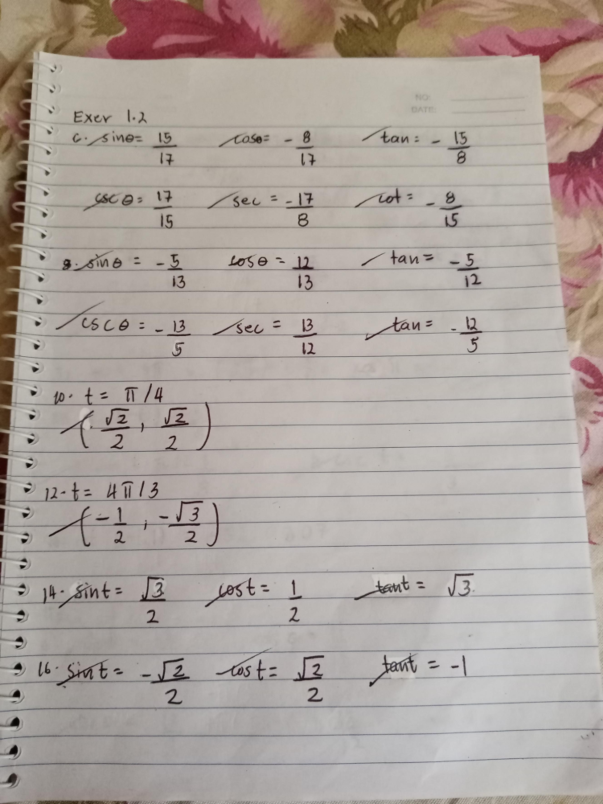 Assignment Trigo 1.2-1.3 Solaiman task - BSED-Math - Studocu