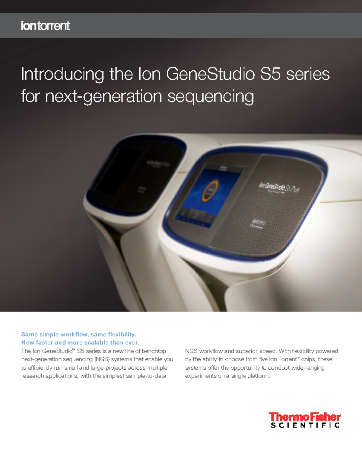 Ion genestudio s5 series flyer - Same simple workflow, same flexibility ...
