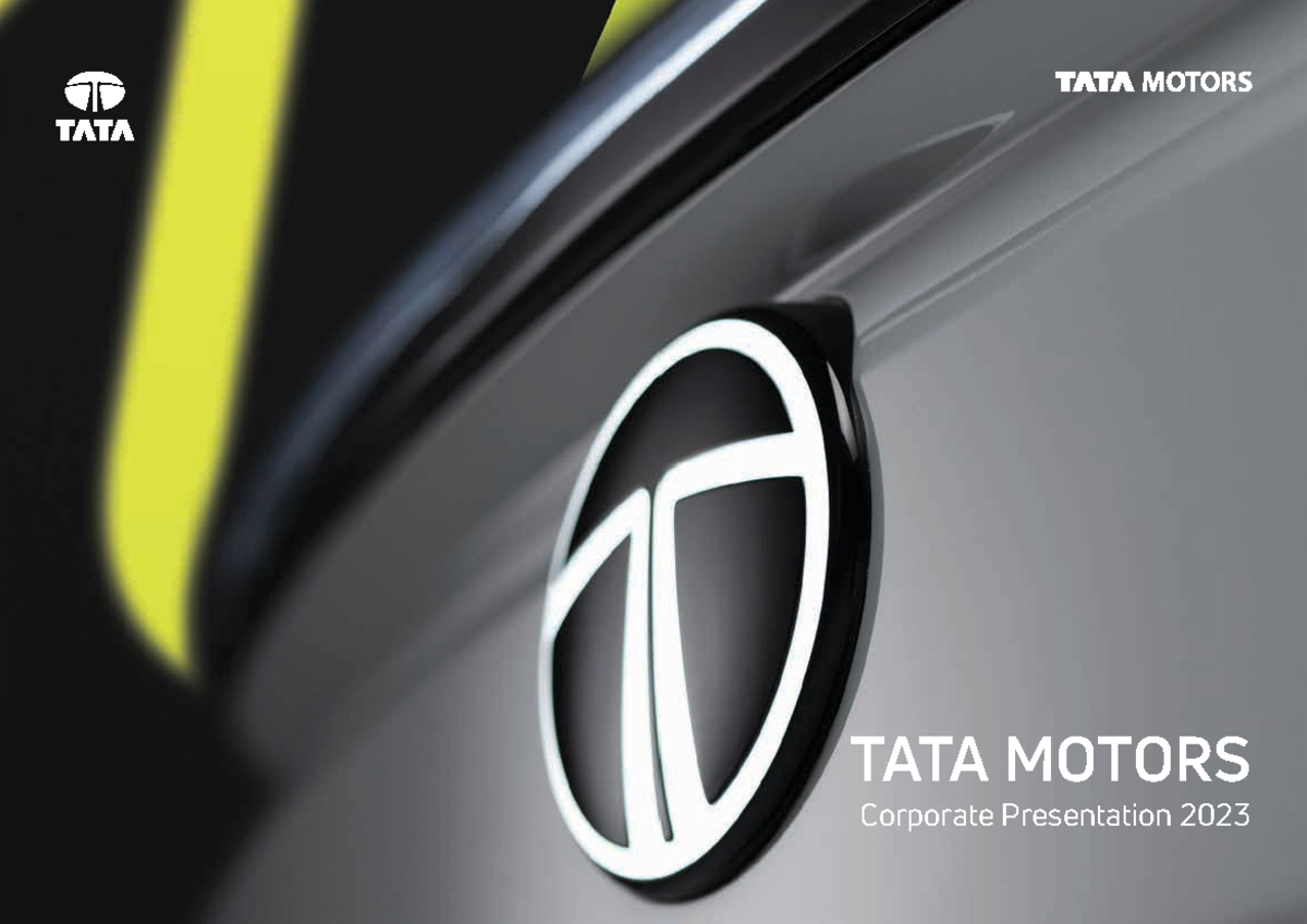 Tata Motors Corporate Presentation 2023 - TATA MOTORS Index 01 Tata ...