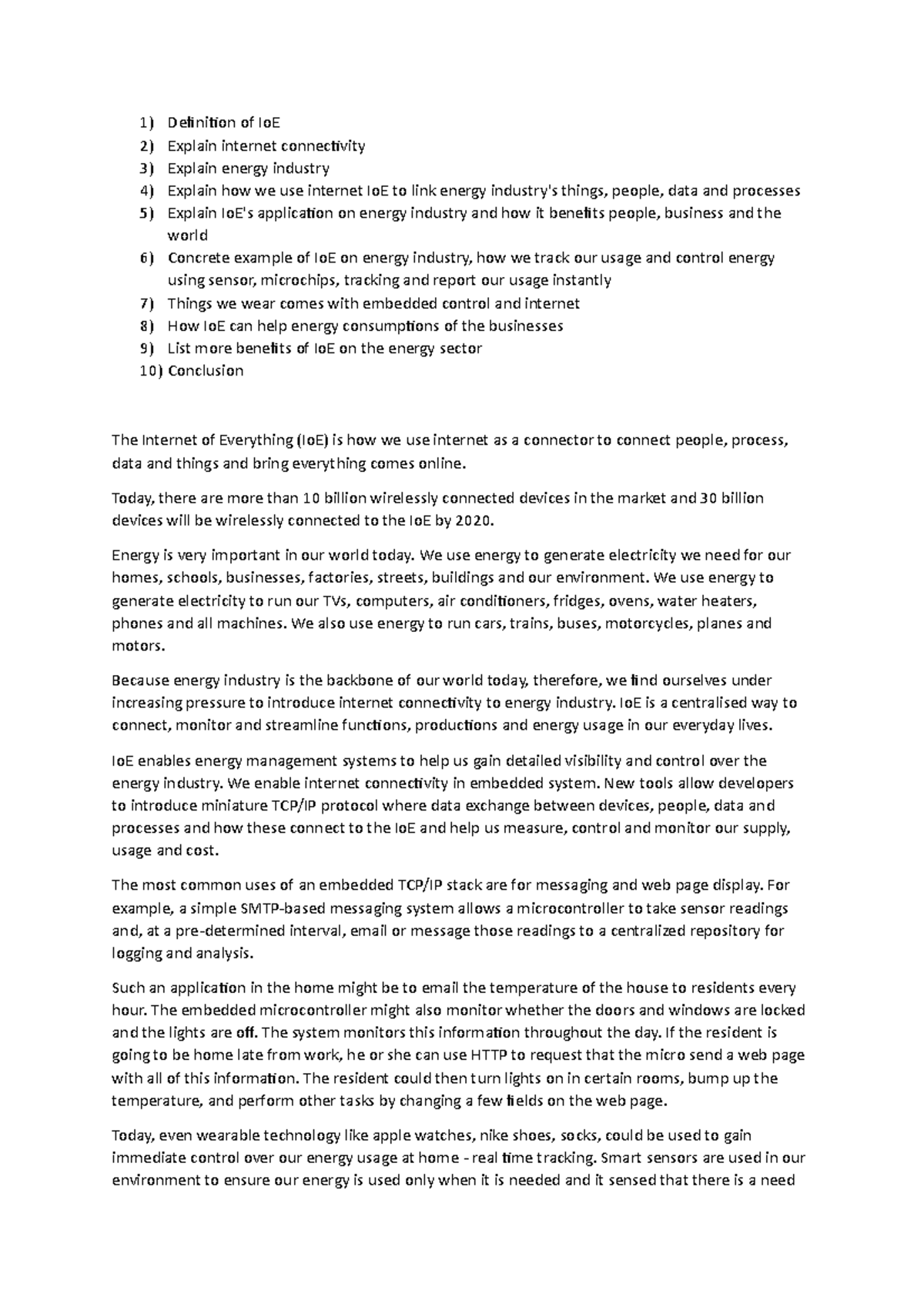 Definition of Internet of Everything and how it incorporates in our ...