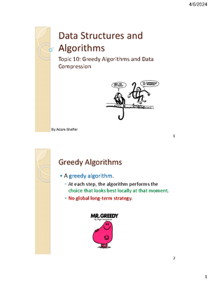 05. First Data Structures - Algorithms and Data Structures Topic 5 : First Data Structures By ...