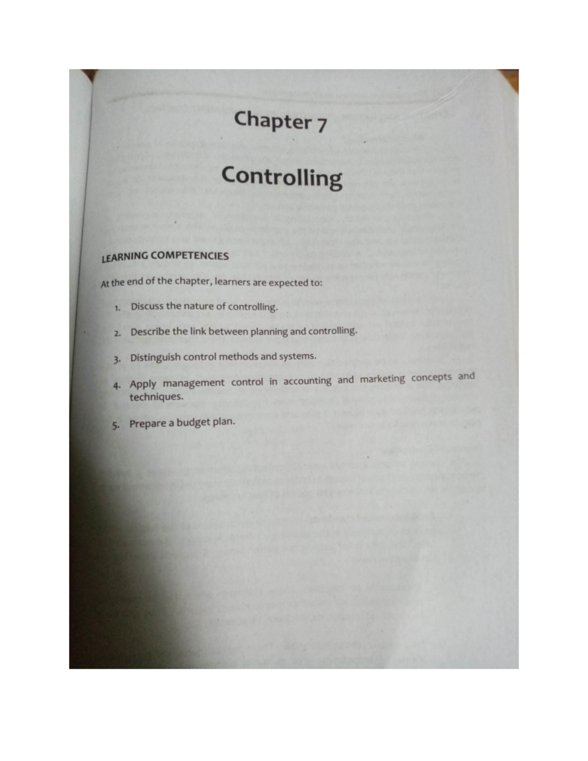 Cbme-Chapter-7 - Ahja ako perfect timing for a few - Chapter 7 Controlling LEARNING COMPETENCIES ...