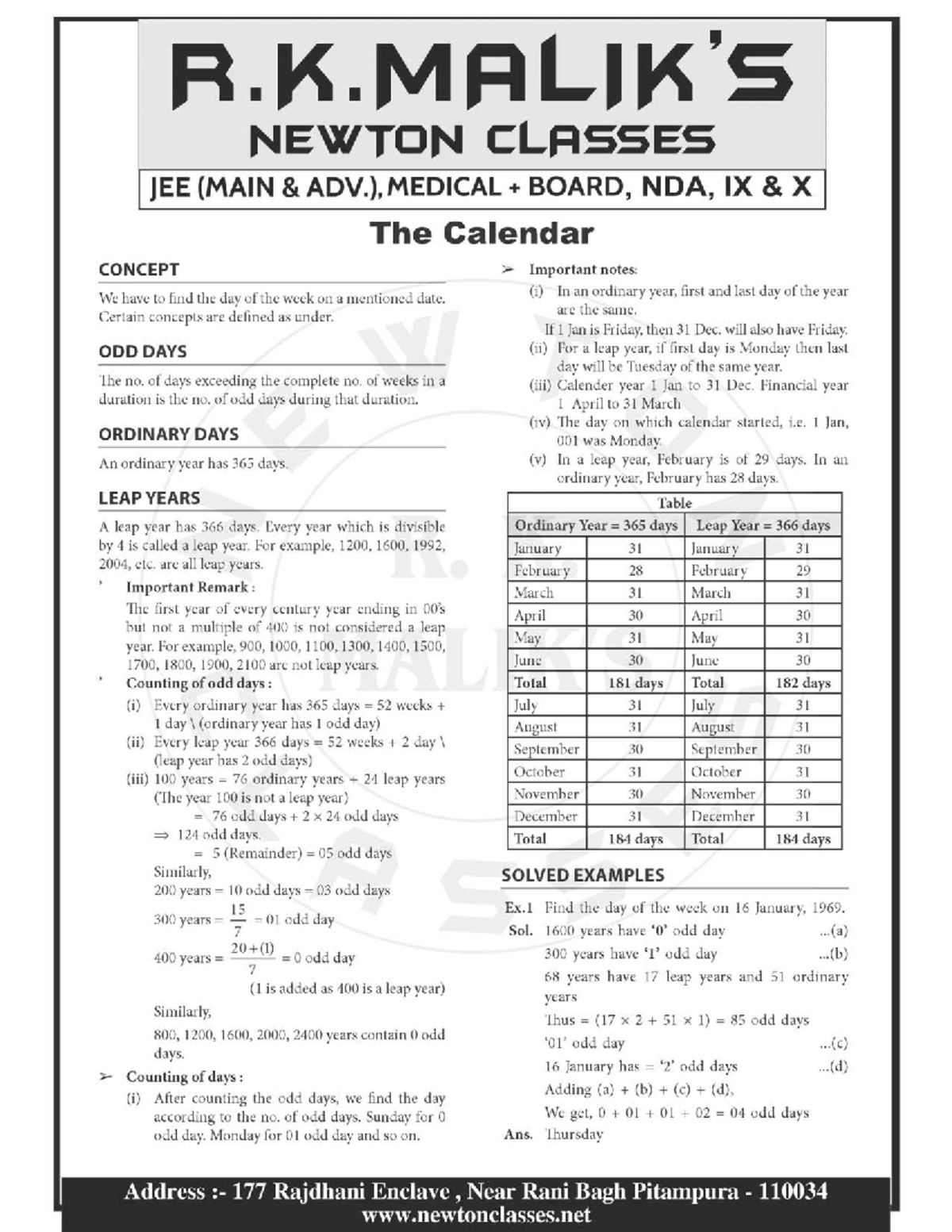 10. The Calendar - PHYS 15A - Studocu