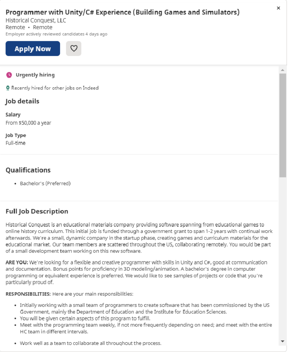 Job Posting - Lecture notes 2 - COMP 01111 - Studocu