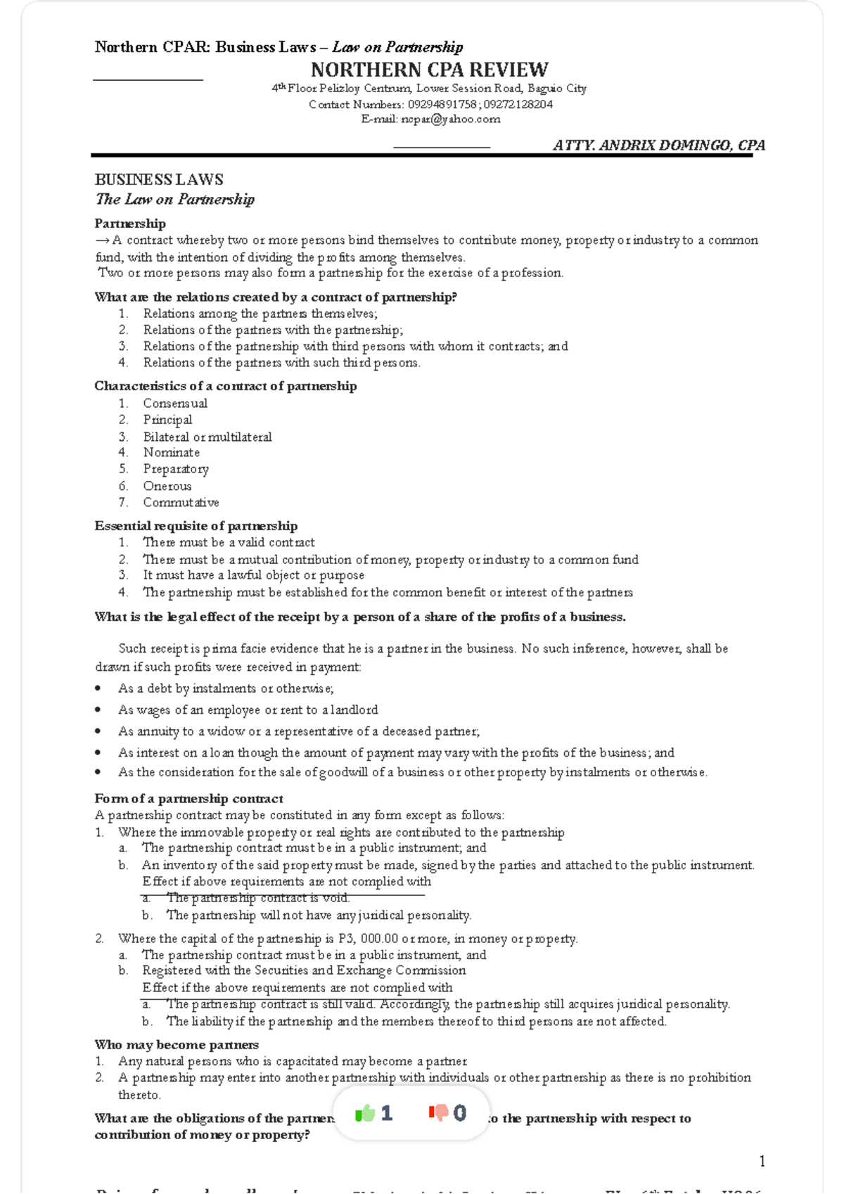 Pdfcoffee-partnership-revised-corporation-cooperative-law-law-on-partnerships-and-private ...