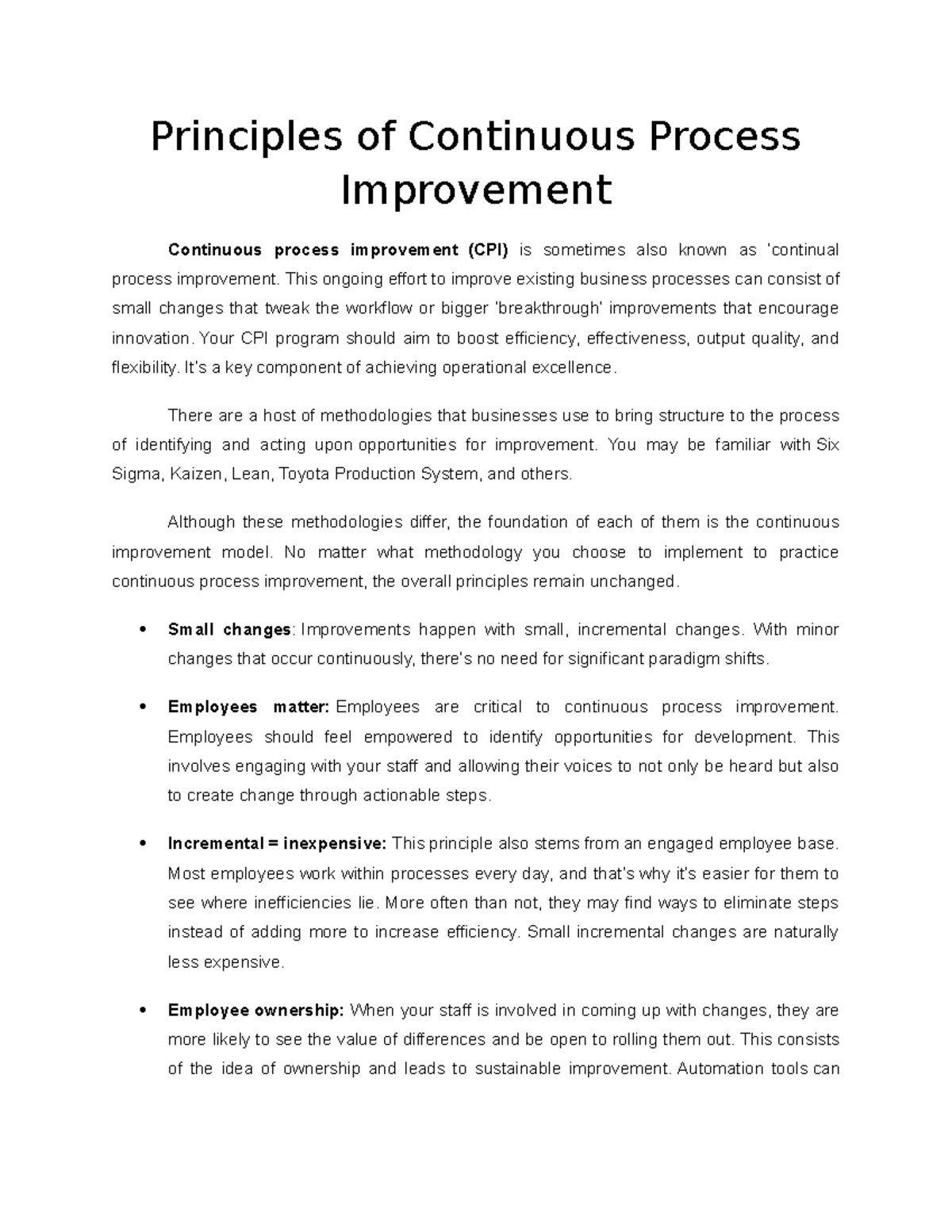 Activity- Final - aaaaaaaaaaaaaaaa - Principles of Continuous Process ...