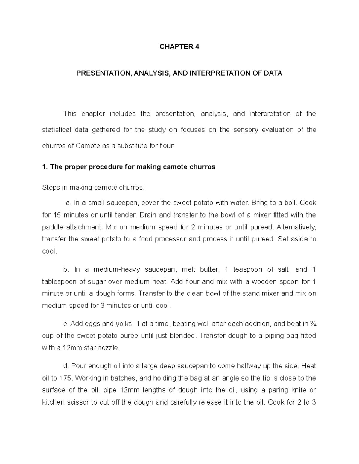 Intro (Autosaved) - jsajjsa - CHAPTER 4 PRESENTATION, ANALYSIS, AND ...