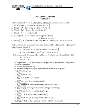 Formulario de cálculo vectorial para resolver ejercicios - Cálculo ...