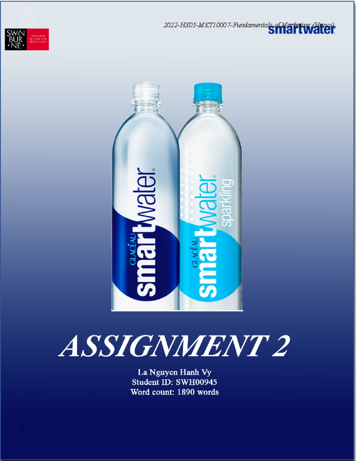 A2-MKT1007-La Nguyen Hanh Vy - Table Content Executive Summary Executive Summary Glaceau ...