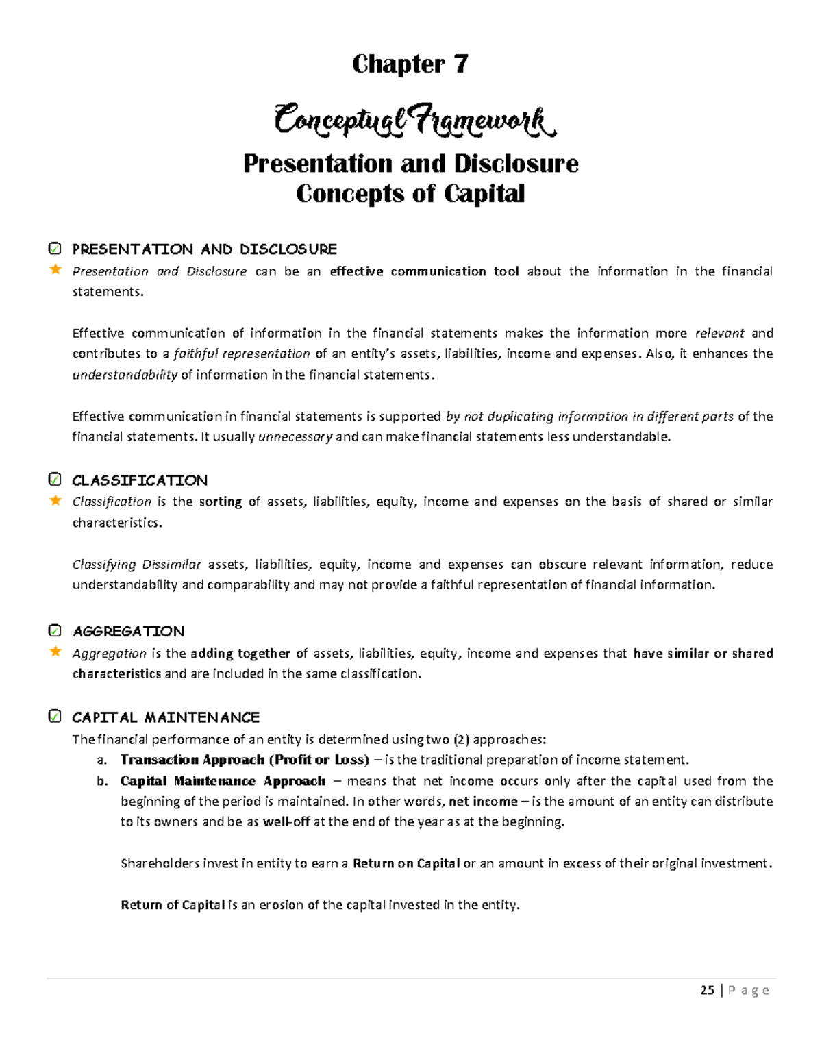 C6 Recognition and Measurement - 25 | P a g e Chapter 7 Presentation ...