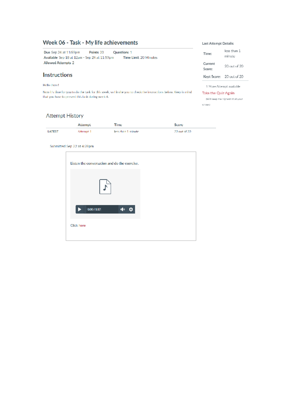 Week 06 - Task - My life achievements - Ingles IV - Studocu