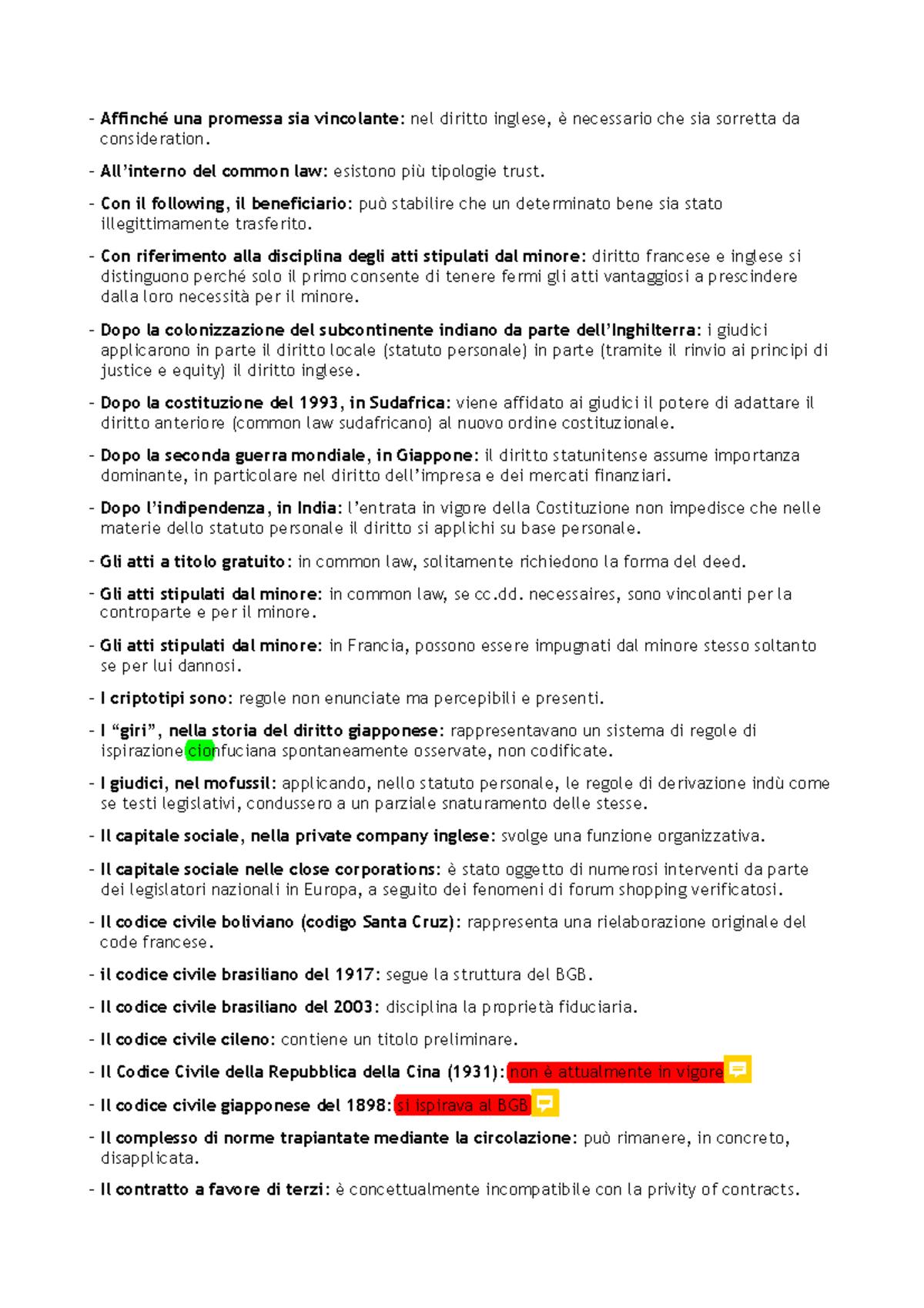 Paniere Diritto Privato Comparato multiple&aperte - Affinché una promessa sia vincolante: nel ...