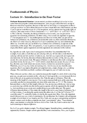 Lecture 19 - Waves - Fundamentals of Physics Lecture 19 - Waves Professor Ramamurti Shankar ...