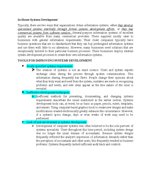 AIS CASE Study - Accounting Information System Case 1 What role does ...