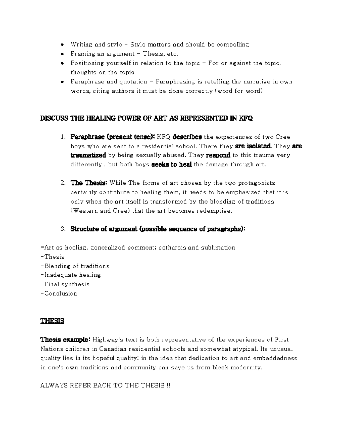 Writing and style - lecture notes 2020 - Writing and style - Style ...