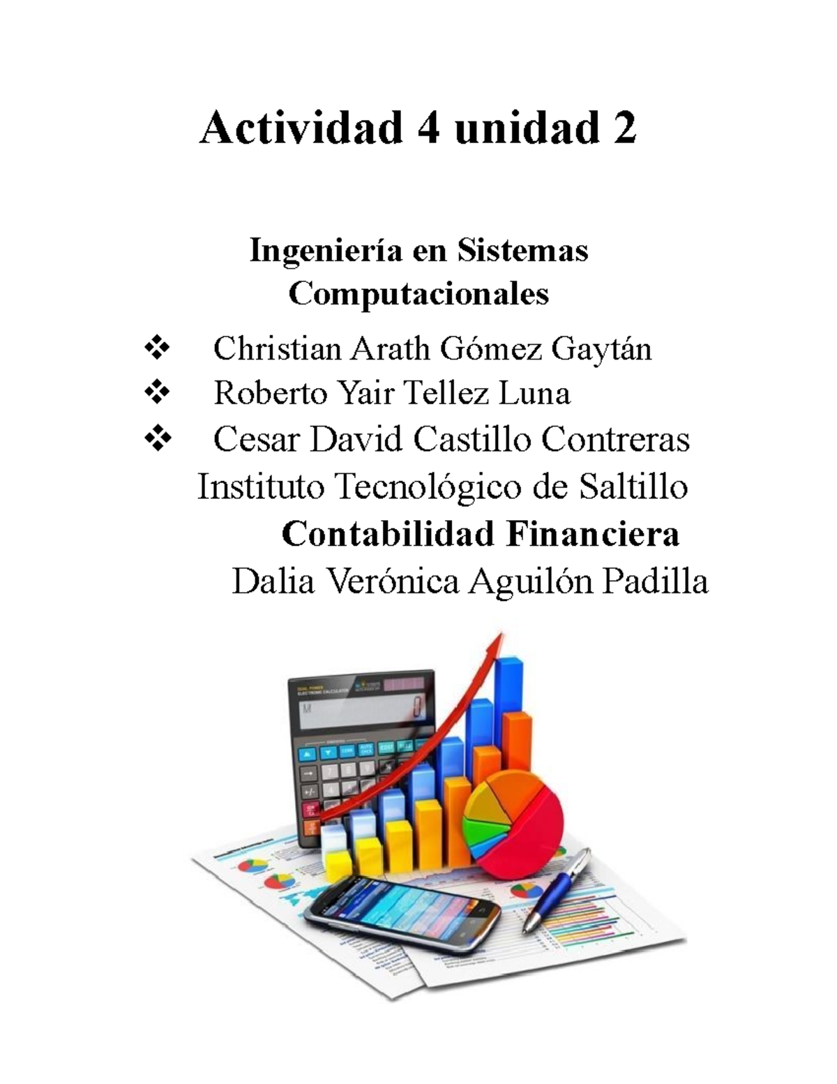 Actividad 4 Unidad 2 - Ejercicos con conceptos de ejercicios contables ...