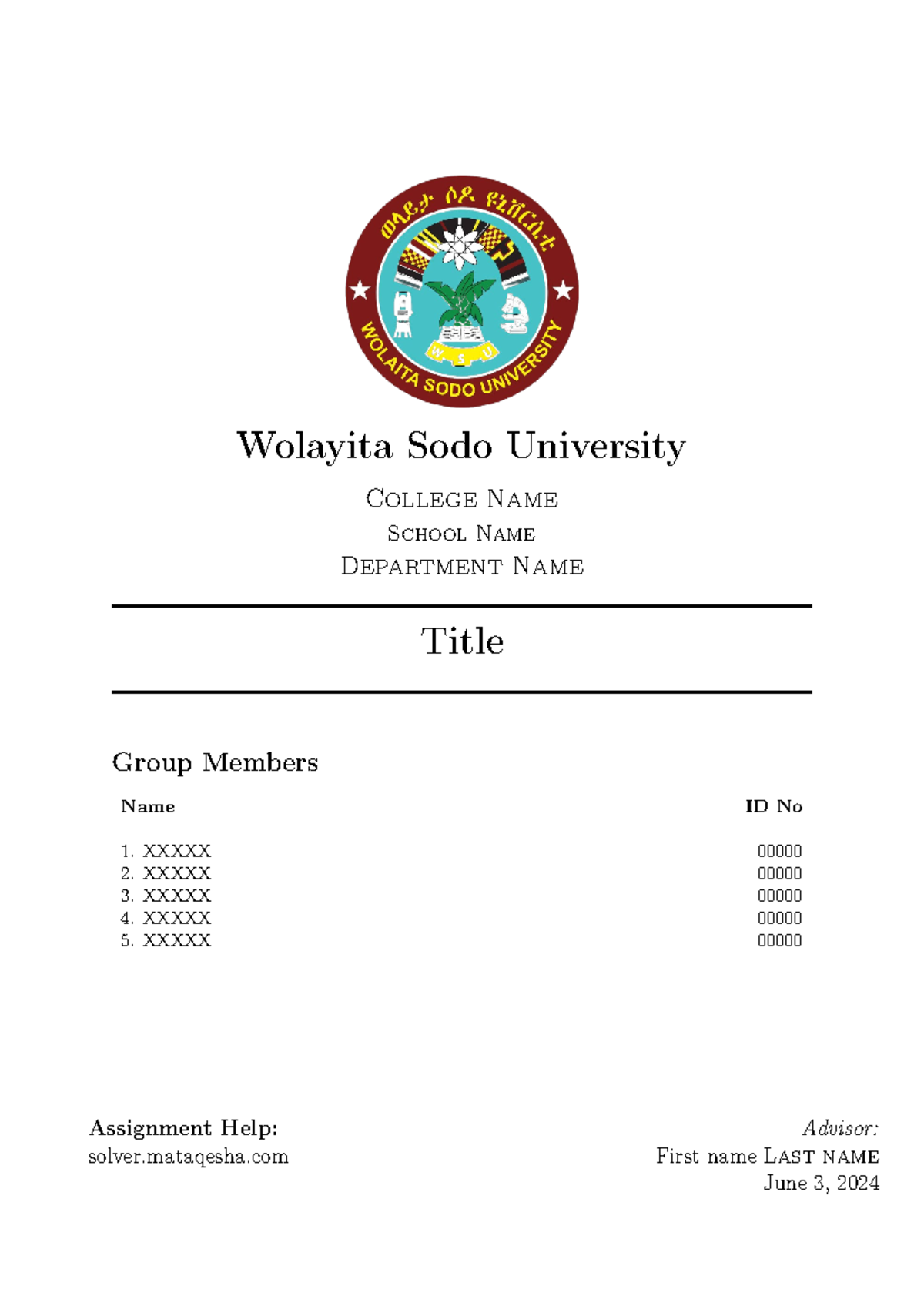 WSU cover template - Operating system - Wolayita Sodo University ...