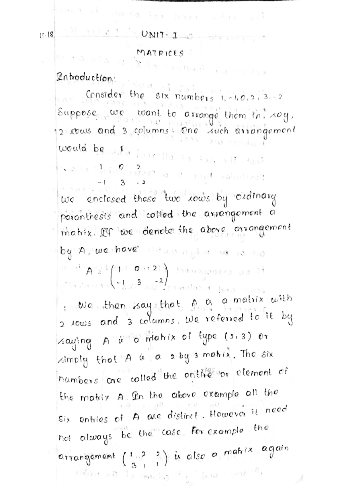 Unit-1 - Mathematics - Studocu