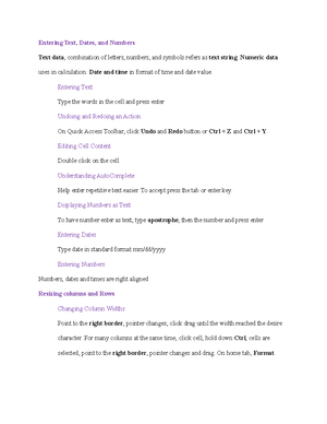 BA 230 Module 3,4 study guide copy - BA Excel Modules Module 3 ...