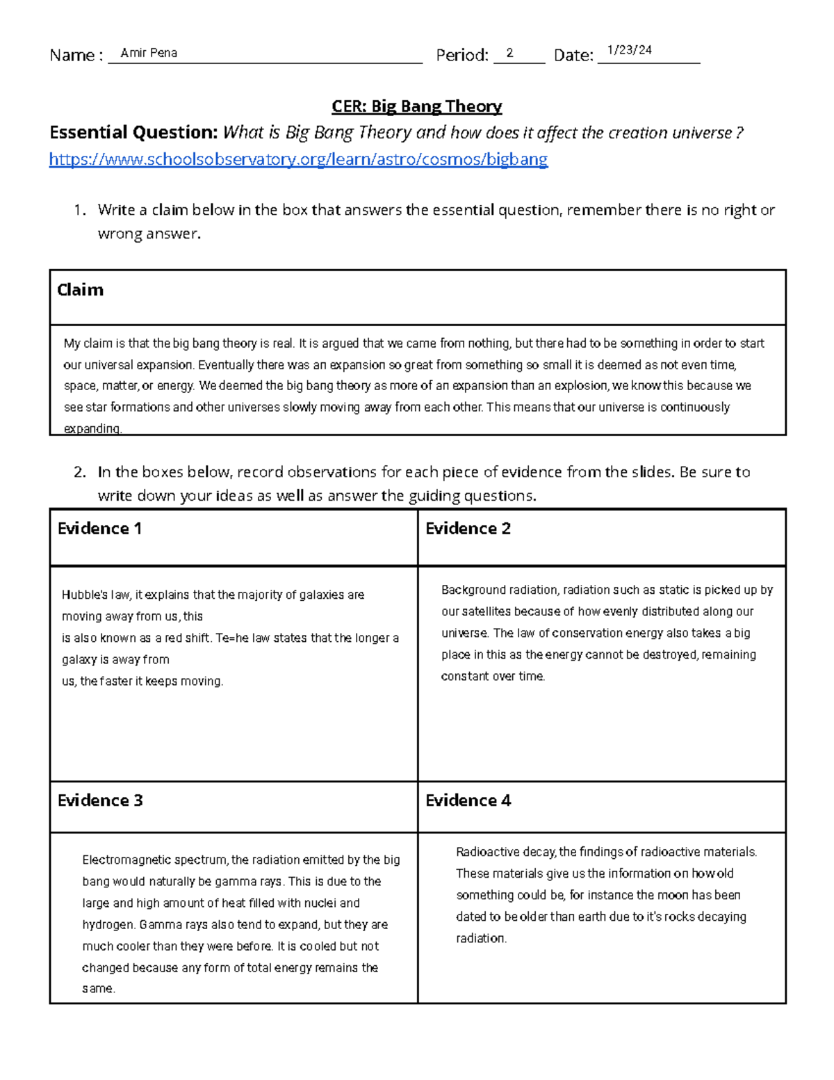 Kami Export - Amir Pena - Big Bang Theory CER - Name