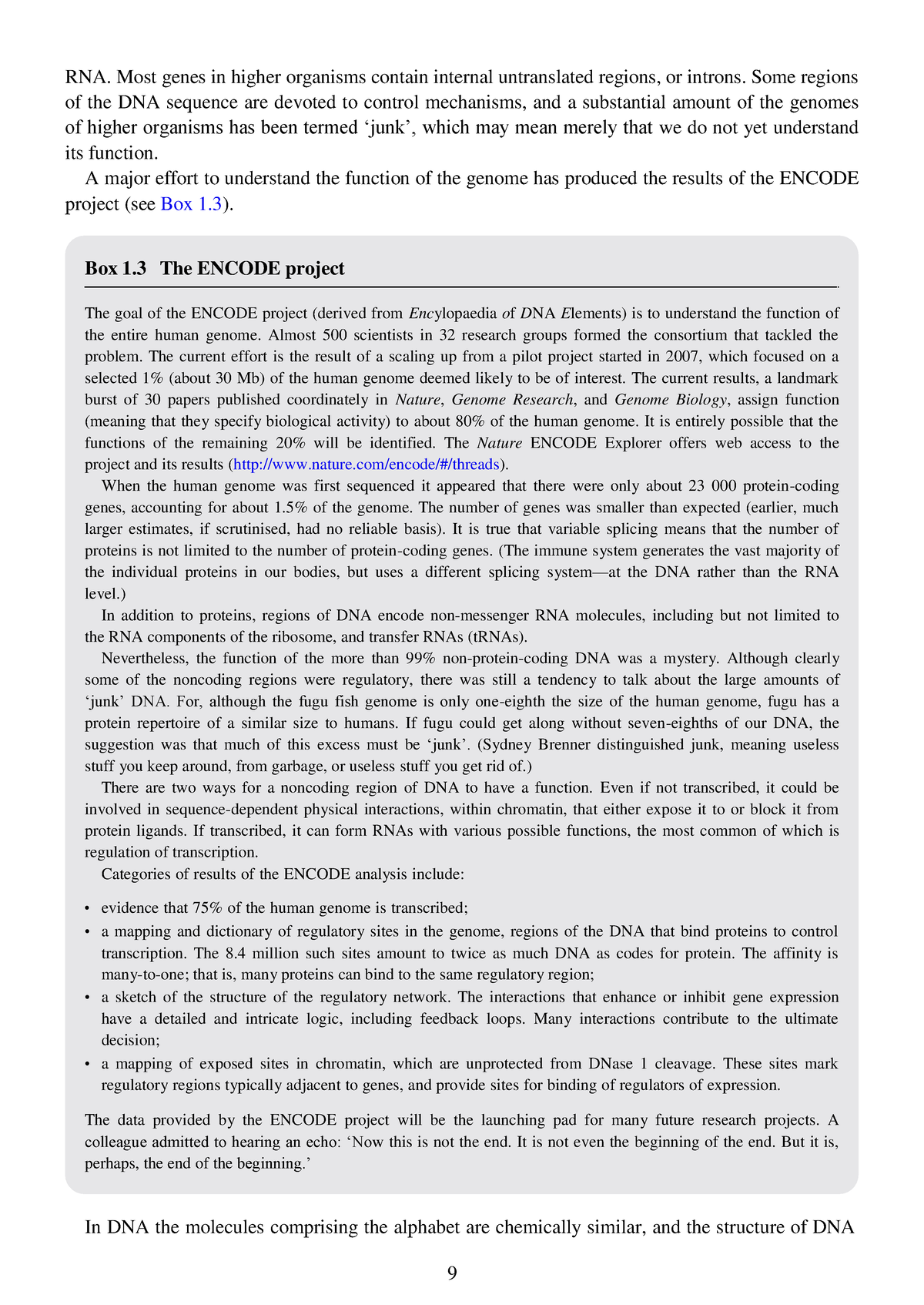 Introduction of Bioinformatics - Notes-3 - RNA. Most genes in higher ...