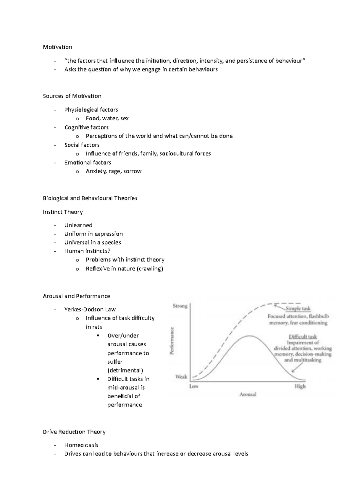 Motivation - Lecture notes N/A - Motivation “the factors that influence ...