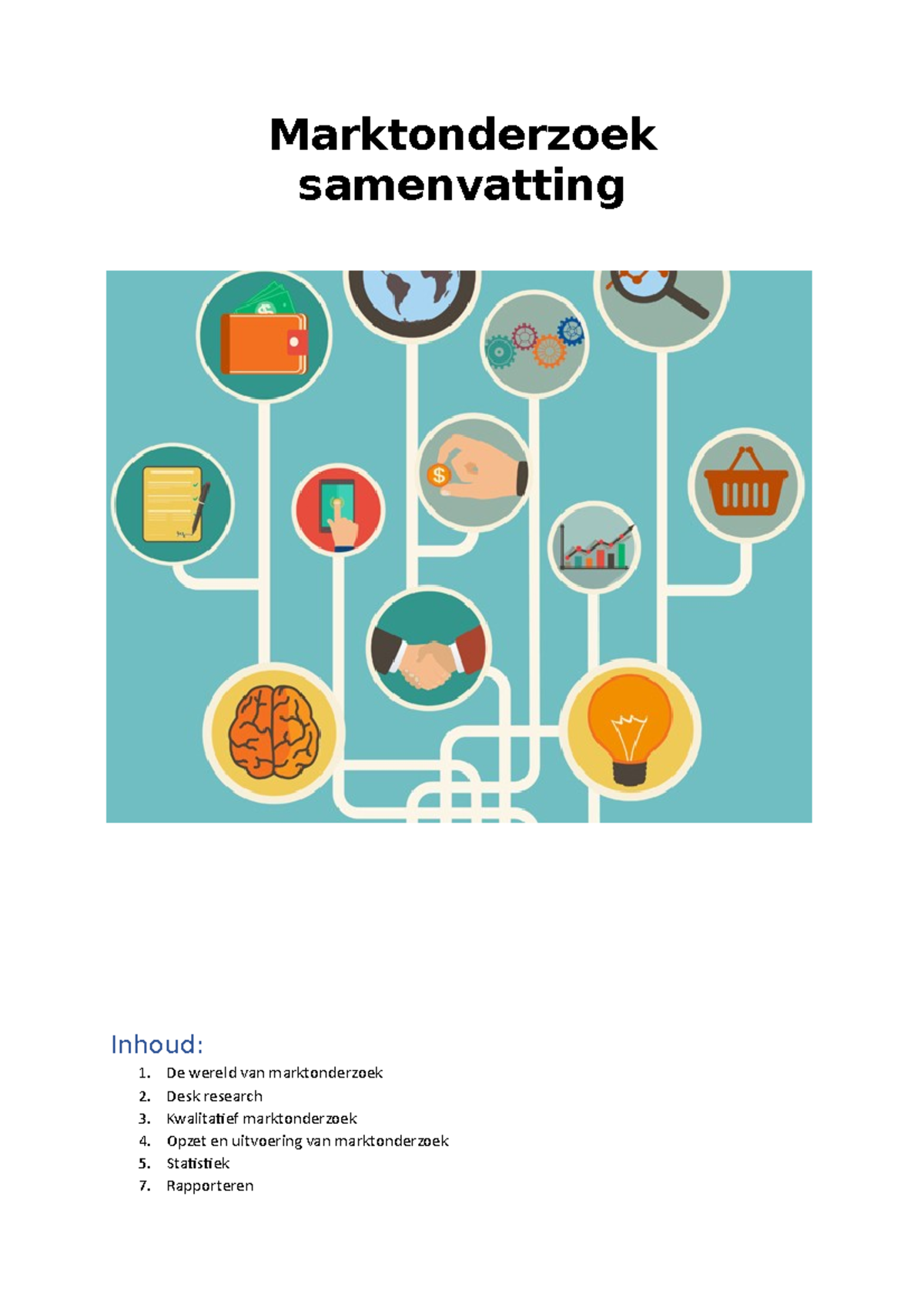 Marktonderzoek Samenvatting Edubook Fontys - Fontys - Studeersnel