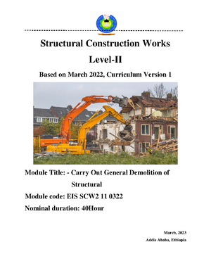 SCW L-II, LO-6, Learning Guide - STRUCTURAL CONSTRUCTION WORKS NTQF ...