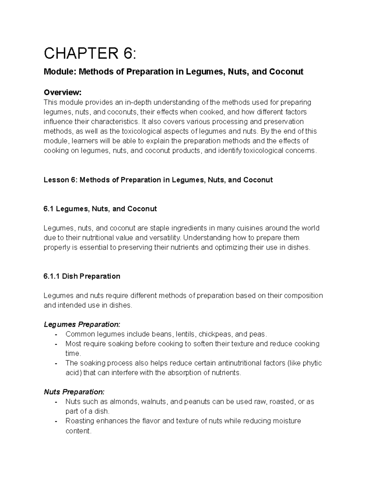 A Learner'S Module - CHAPTER 6: Module: Methods of Preparation in ...