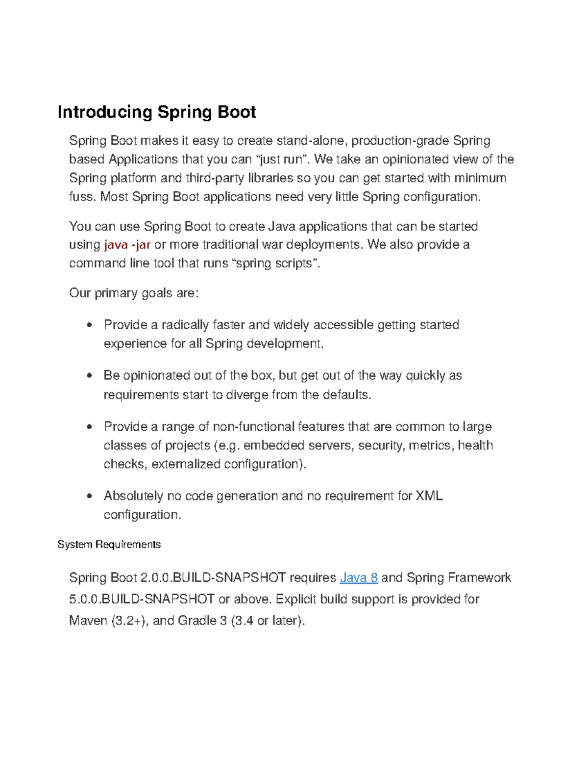 345382304 Spring Boot Notes - Introducing Spring Boot Spring Boot makes ...