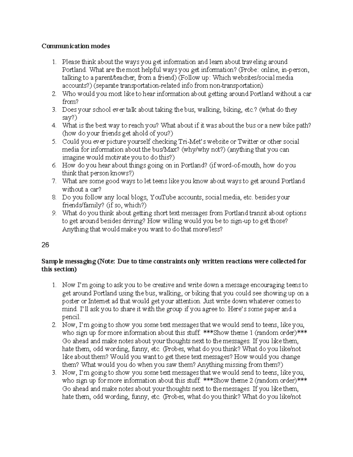 SSS 6 - Communication modes Please think about the ways you get ...