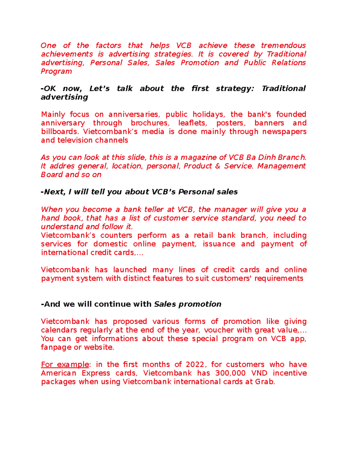 Vietcombank - vcb - One of the factors that helps VCB achieve these ...