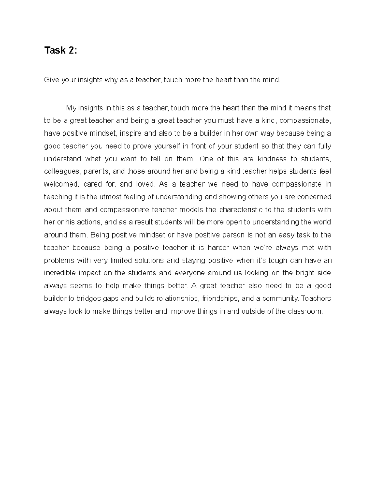 Task 2 final - this assignment is for educational purposes only - Task ...