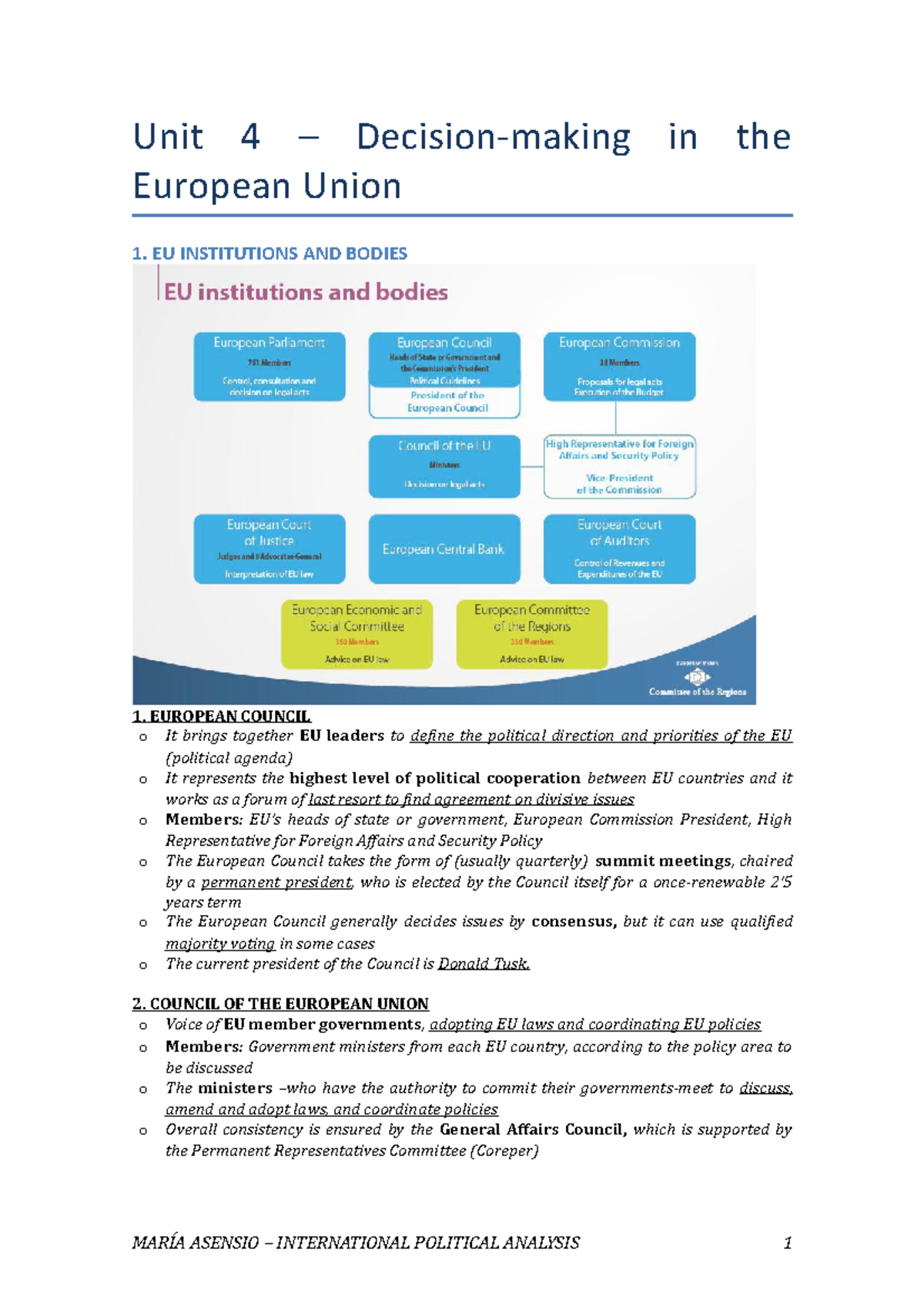 Unit 4 – Decision - Carlos Rico - Unit 4 – Decision-making in the ...